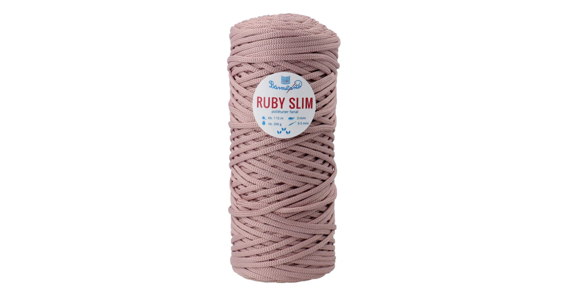 Antik lila Ruby Slim 3mm-es zsinórfonal
